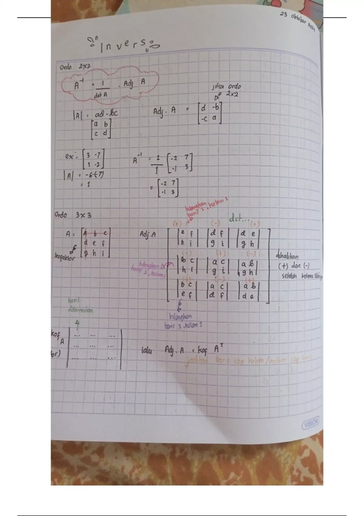 Summary Pembahasan matriks dan contoh jenis matriks - Mathematics ...