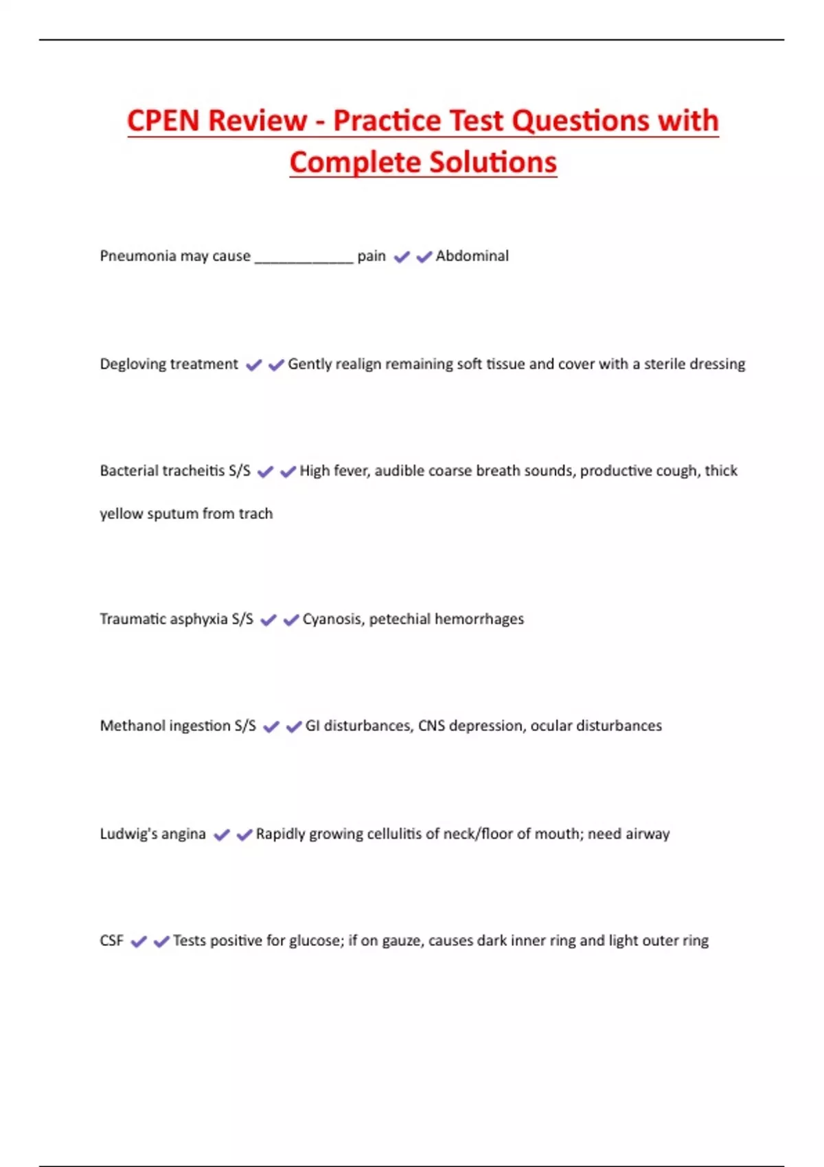 CPEN Review - Practice Test Questions with Complete Solutions - CPEN ...