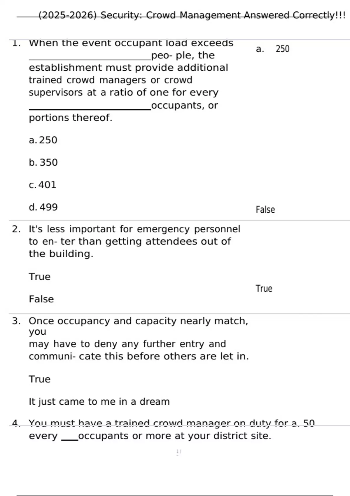 () Security: Crowd Management Answered Correctly!!! - Crowd Management ...