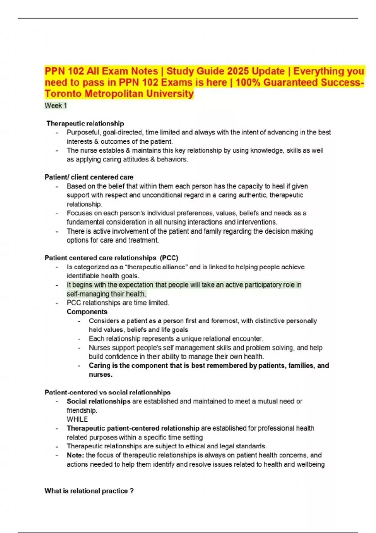 PPN 102 All Exams Notes | Study Guide 2025 Update | Everything you need ...