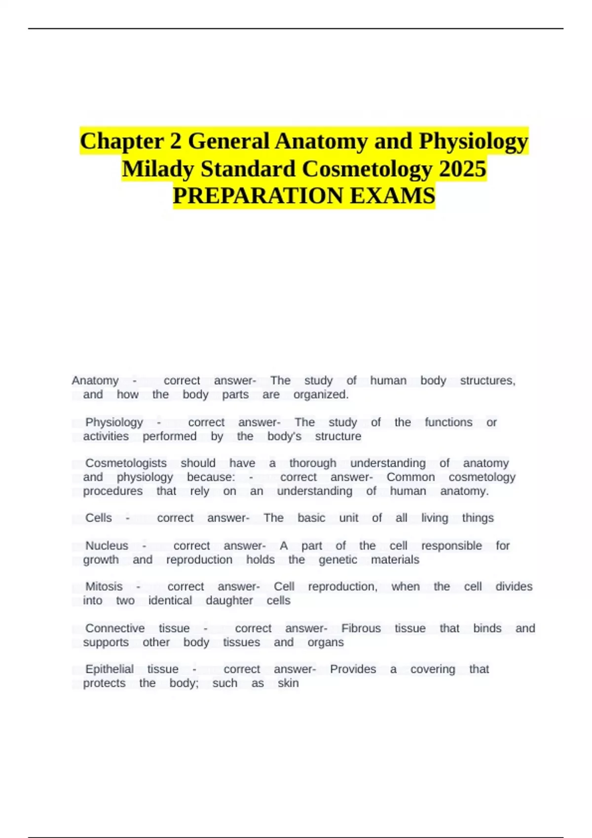 Chapter 2 General Anatomy and Physiology Milady Standard Cosmetology ...