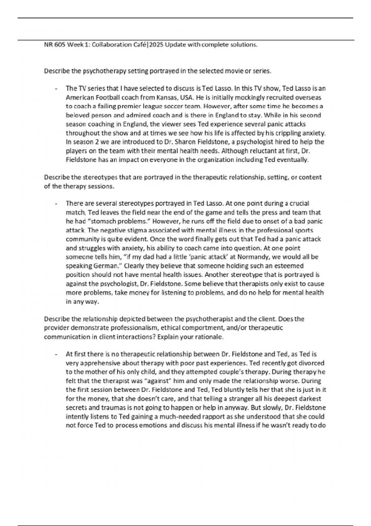 NR 605 Bundled Assessments|2025 Update with complete solutions. - Stuvia US