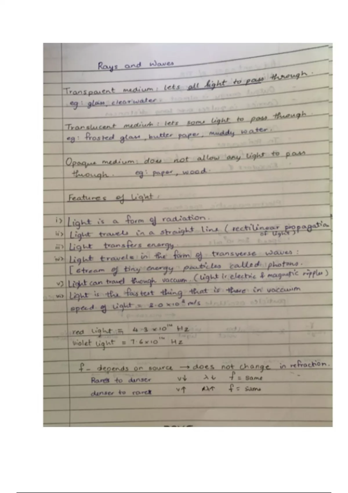 Free IGCSE Cambridge 0625 Physics Light and Sound Notes - Physics ...