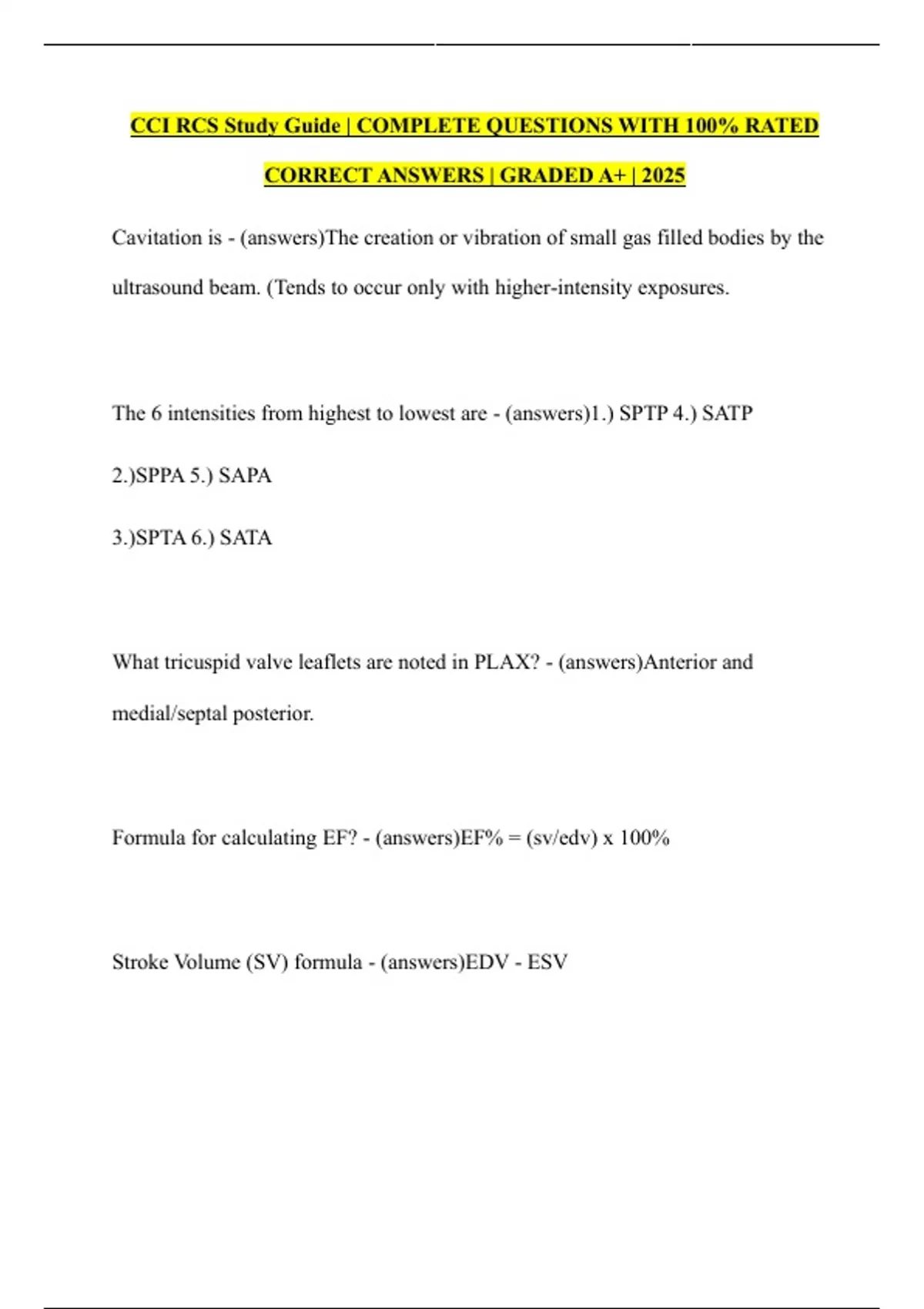 CCI RCS Study Guide | COMPLETE QUESTIONS WITH 100% RATED CORRECT ...