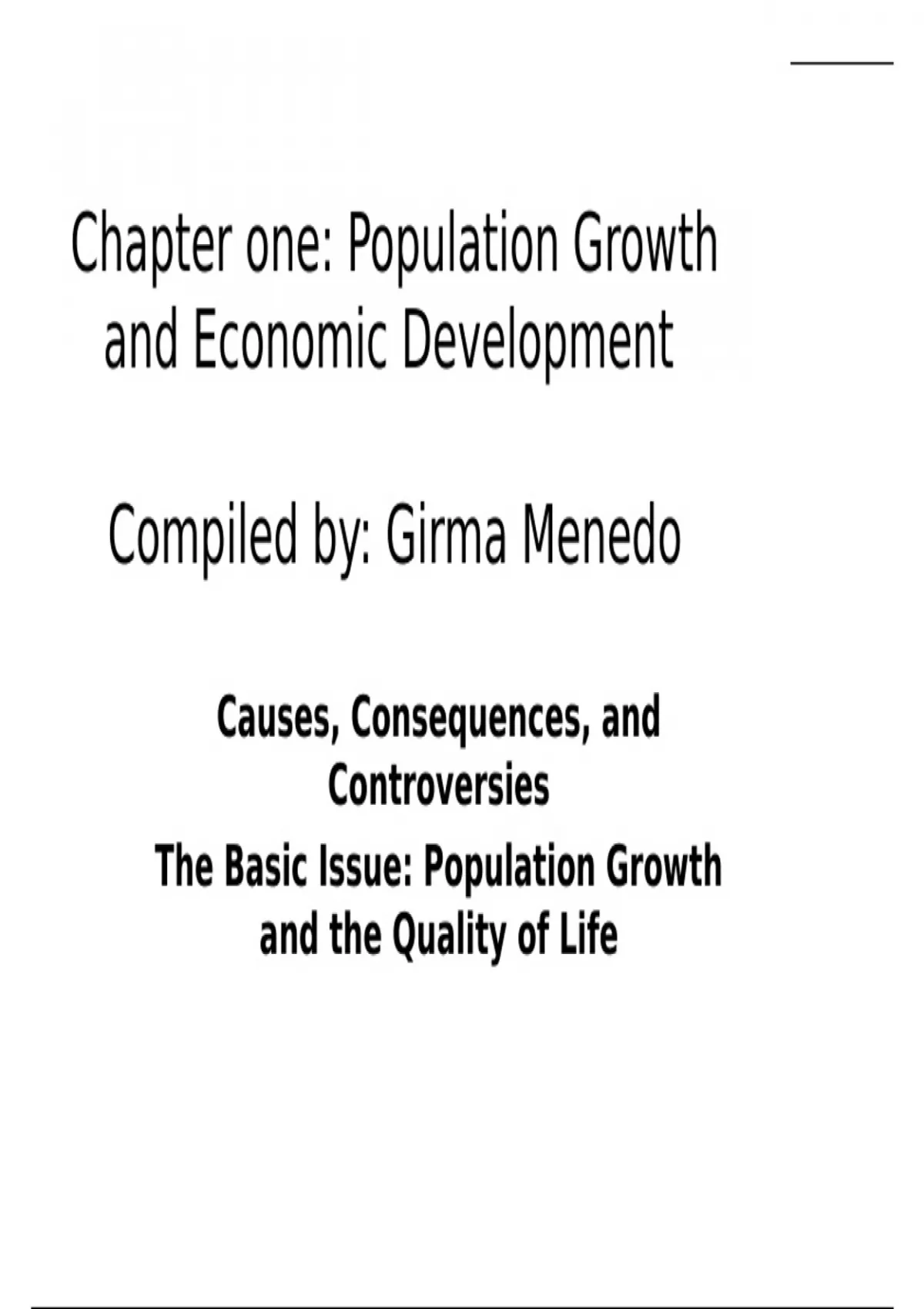 population growth and economic development - Economics - Stuvia US