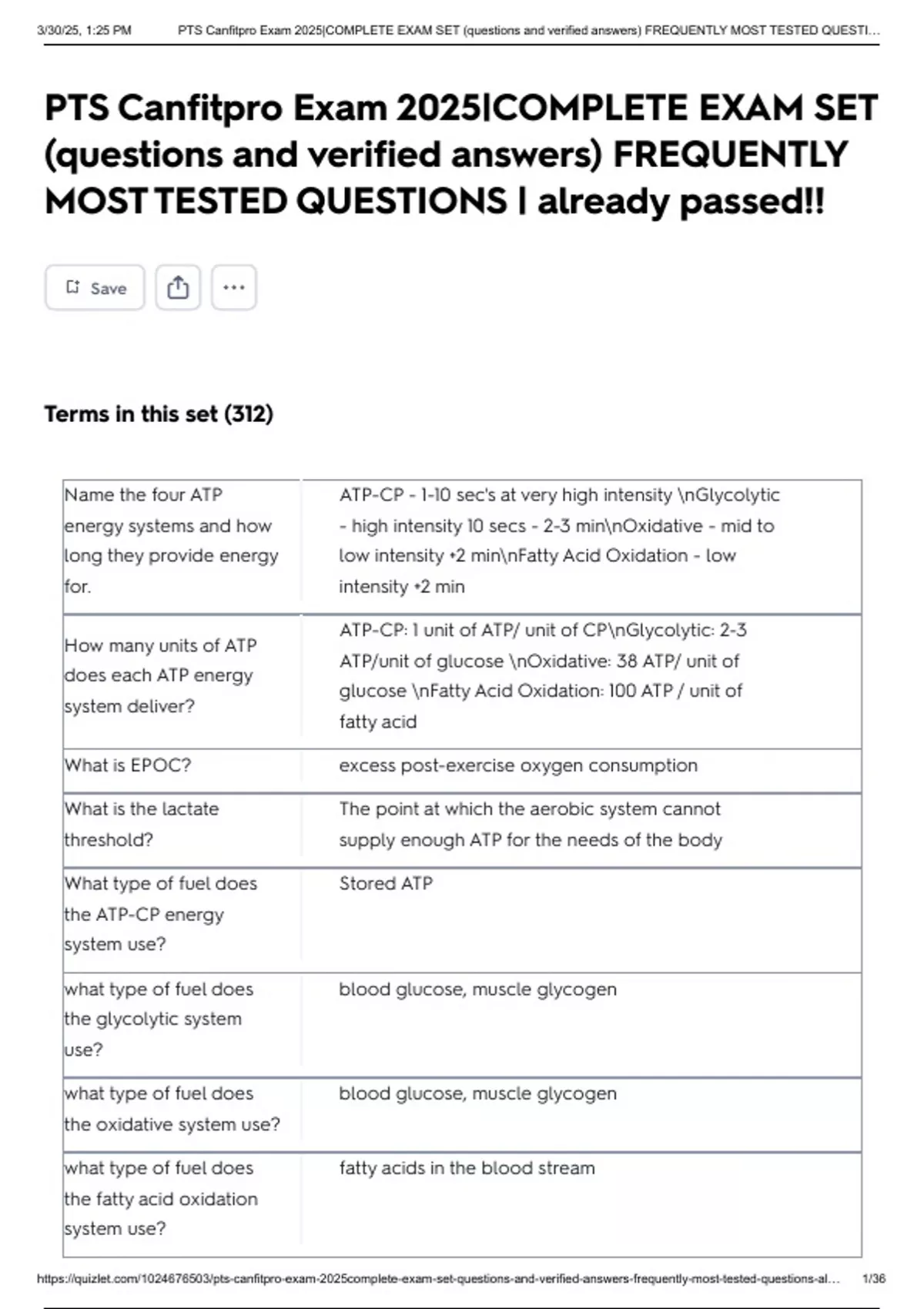 PTS Canfitpro Exam 2025|COMPLETE EXAM SET (questions and verified answers) FREQUENTLY MOST ...