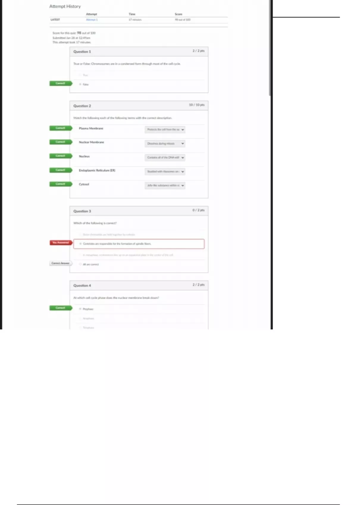 BIO210 Module 3 Quiz Portage learning (Winter 2025) - BIOD 210 - Stuvia US
