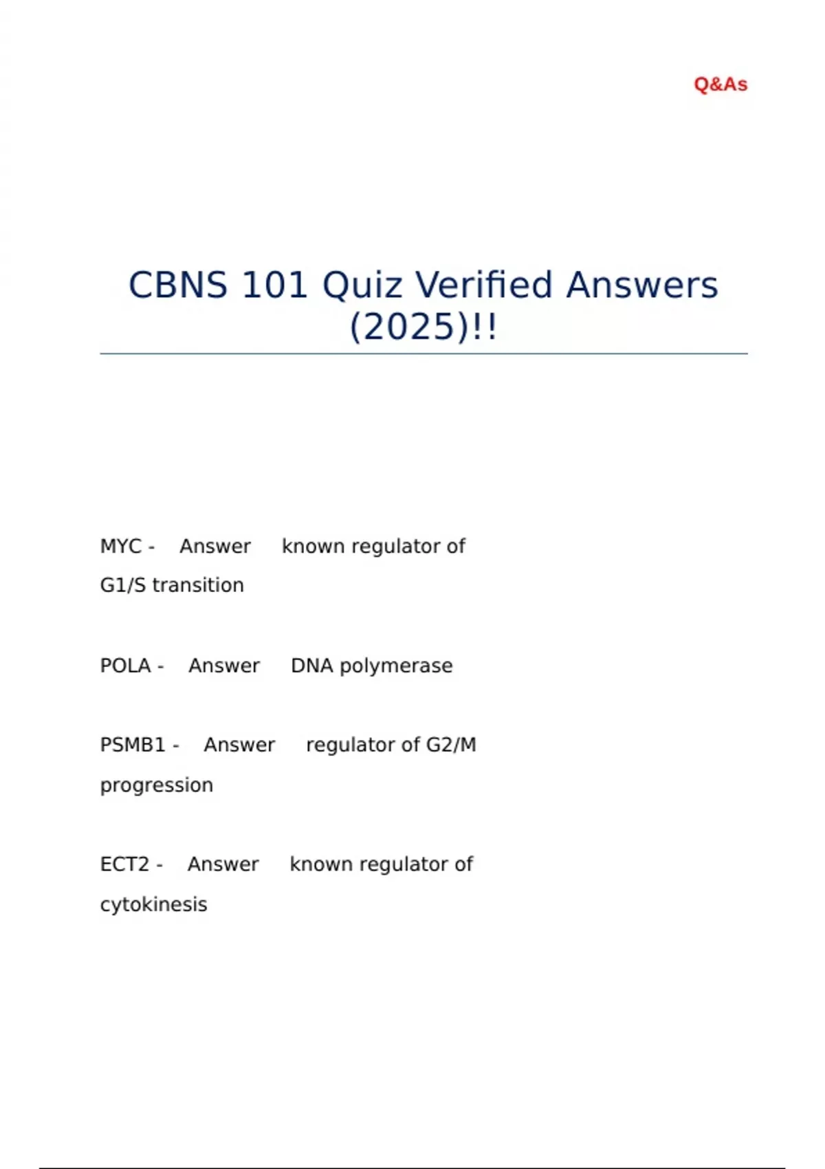 CBNS 101 Quiz Verified Answers (2025)!! - CBNS 101 - Stuvia US