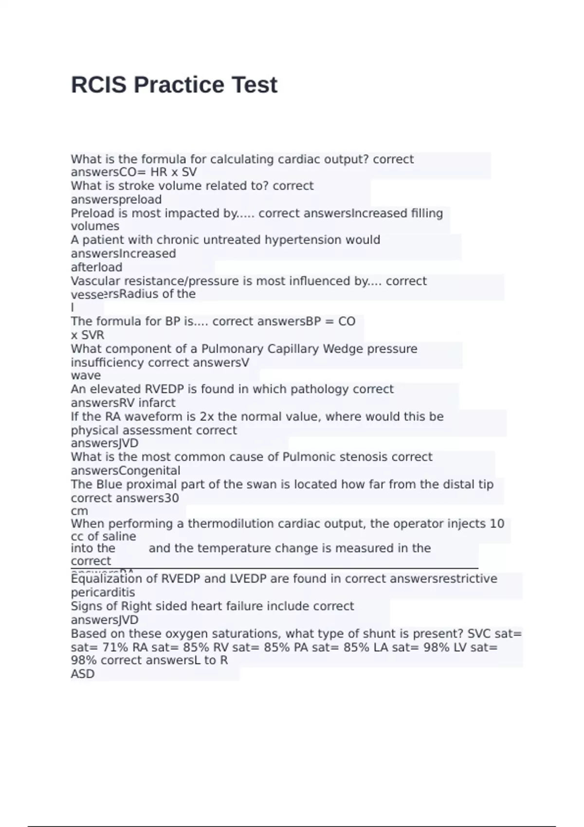 RCIS Practice exam with 100% correct answers 2025 - RCIS Practi - Stuvia US