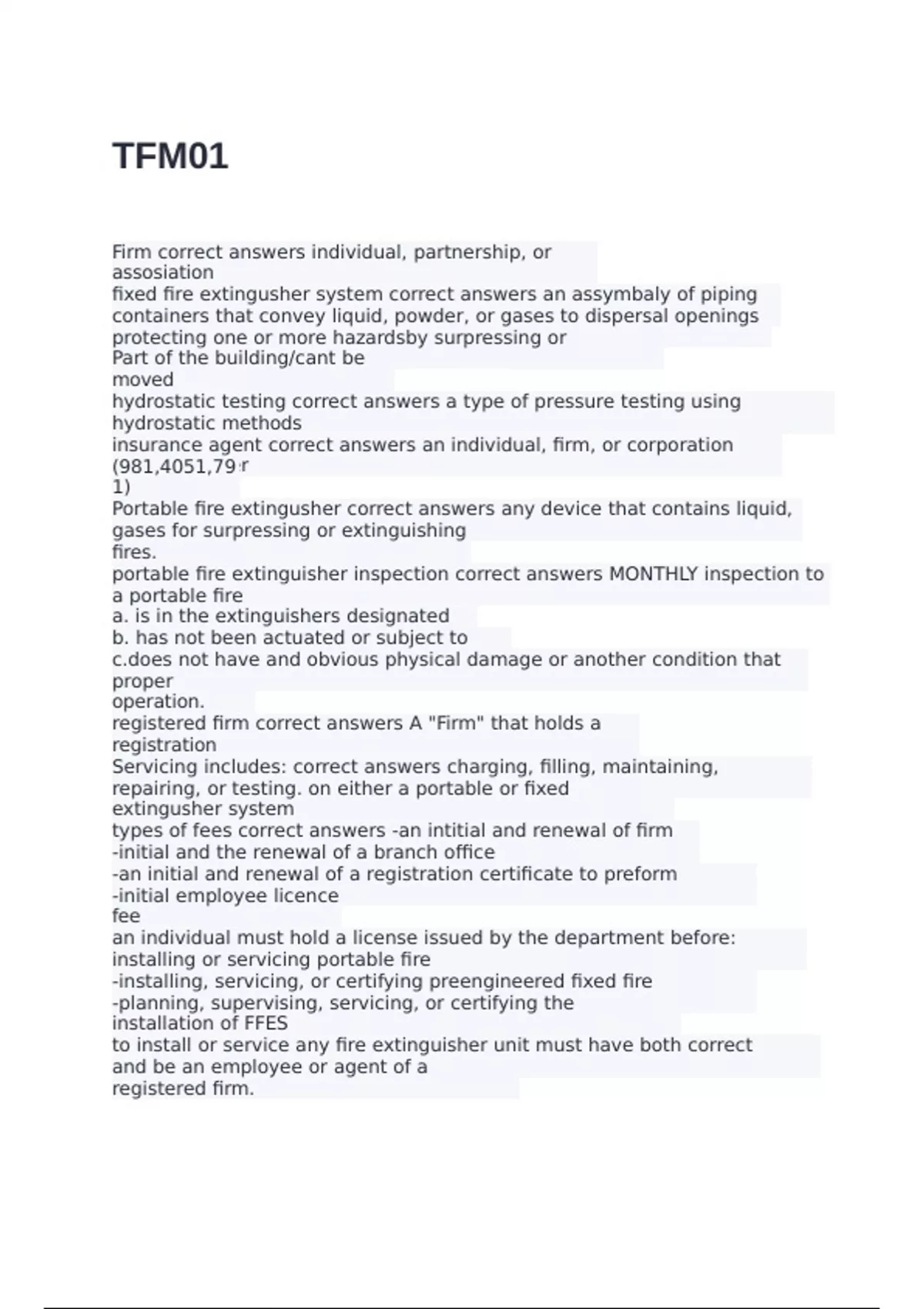 TFM01 exam with 100% correct answers 2025 - TFM01qiuyt - Stuvia US