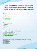 PSW Foundations Module 1 Test (Latest 2025/ 2026 Update) Questions ...