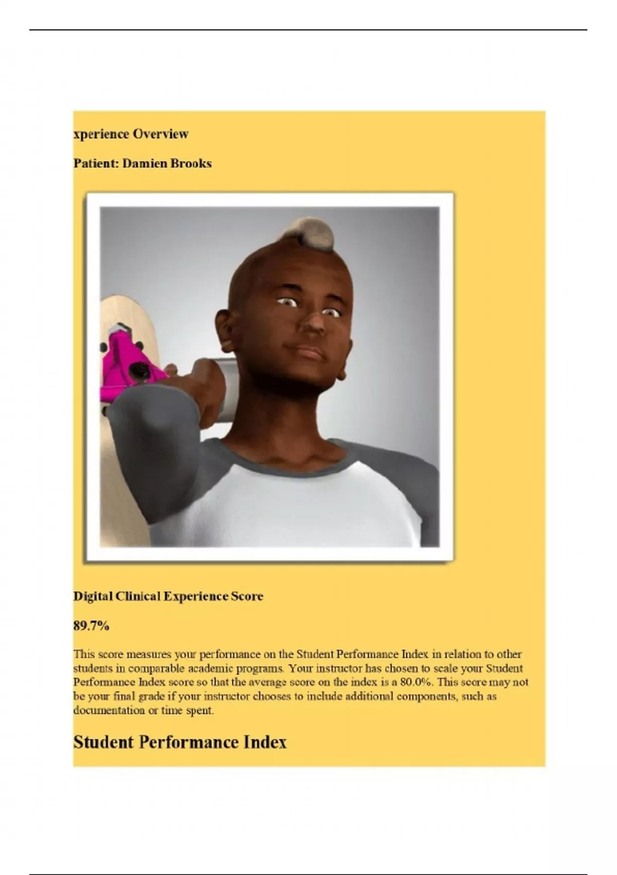 Damien Brooks Traumatic Brain Injury Shadow Health|Transcript|Latest ...