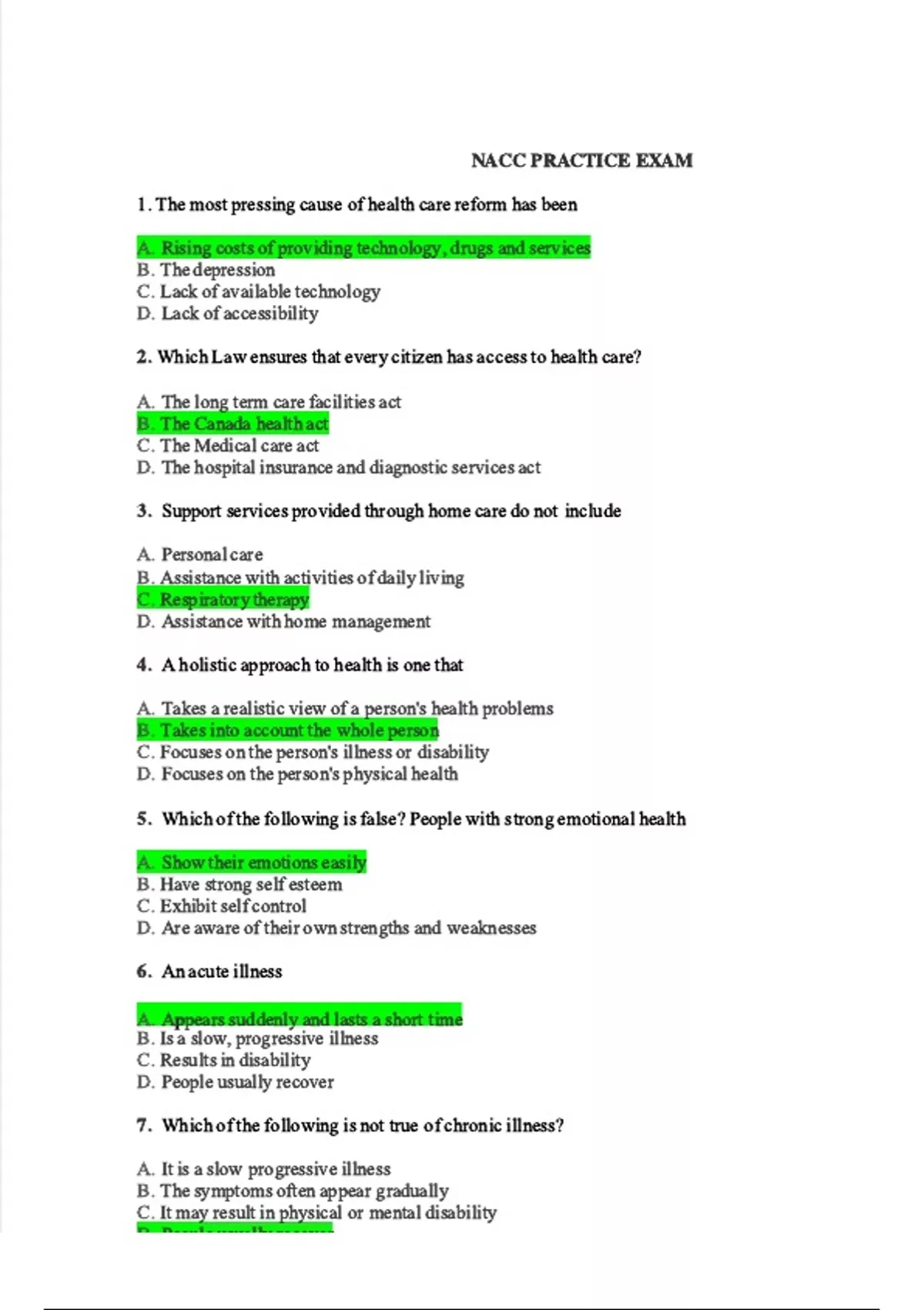 NACC PSW Exam Comprehensive Review 2025 Test Bank - NACC PSW - Stuvia US