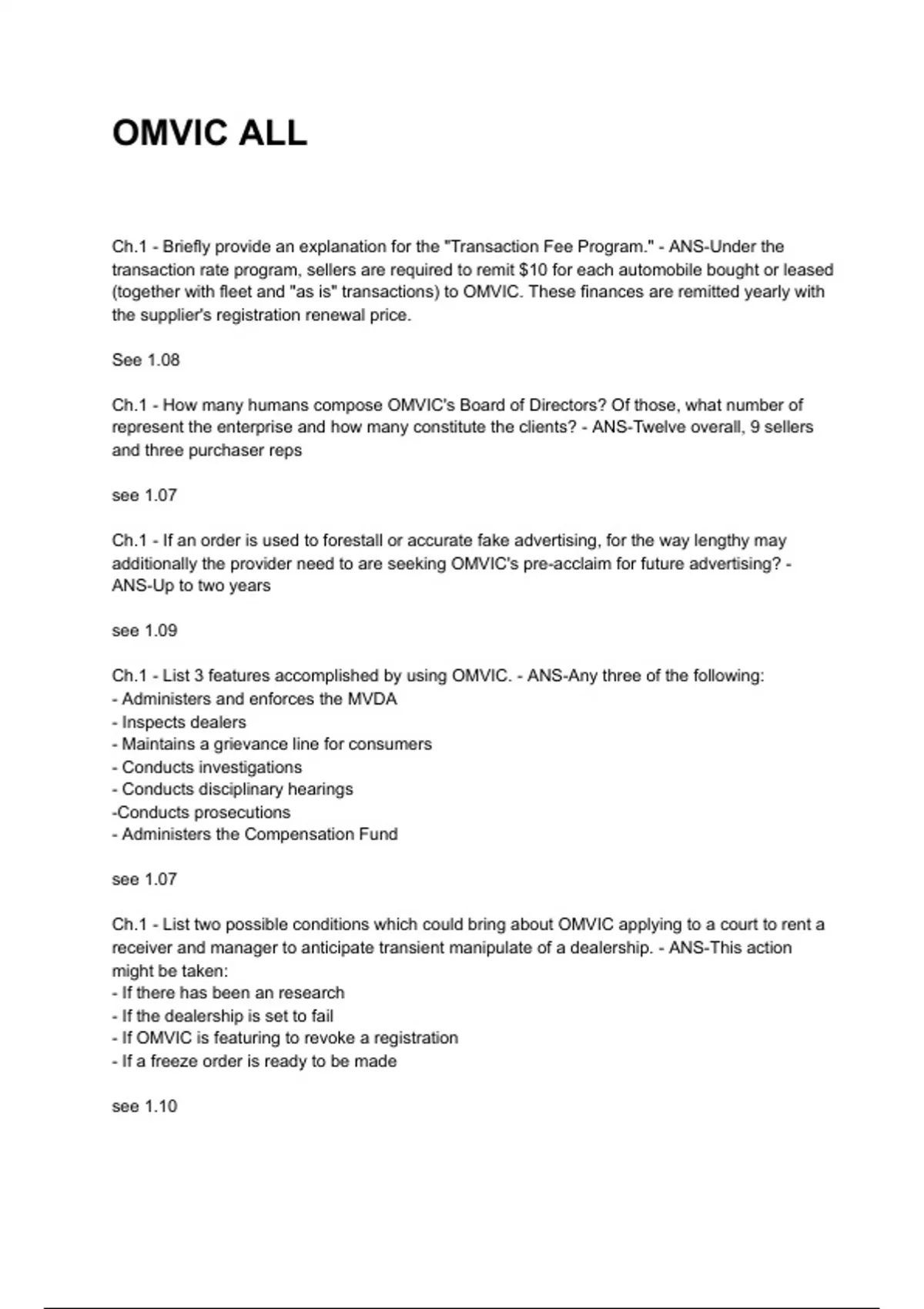 OMVIC ALL New Update 2025/2026) ||Questions and Verified Answers 100% ...