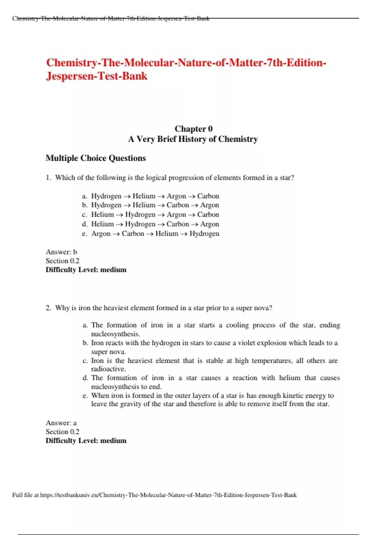 A Very Brief History of Chemistry - A Very Brief History of Chemistry ...
