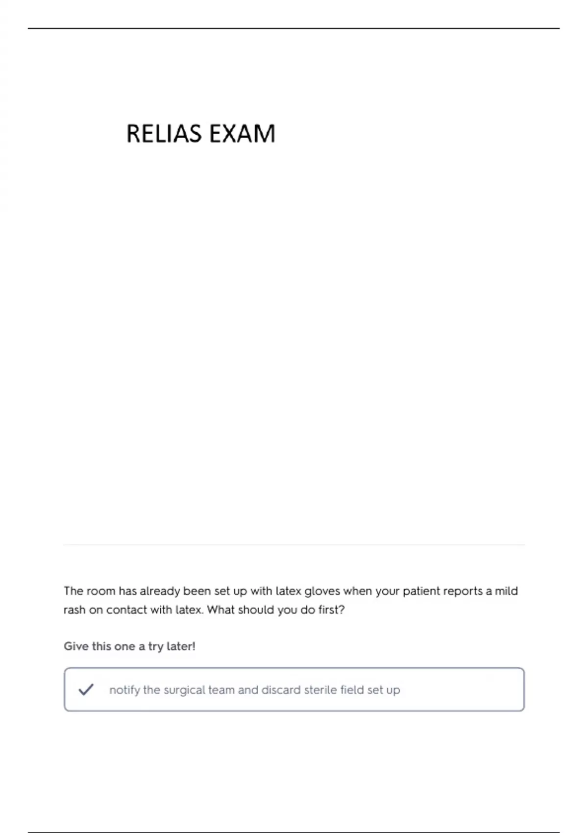 RELIAS -PROPHECY OR EXAMS QUESTIONS & LATEST ANSWERS (GRADED A+ ...