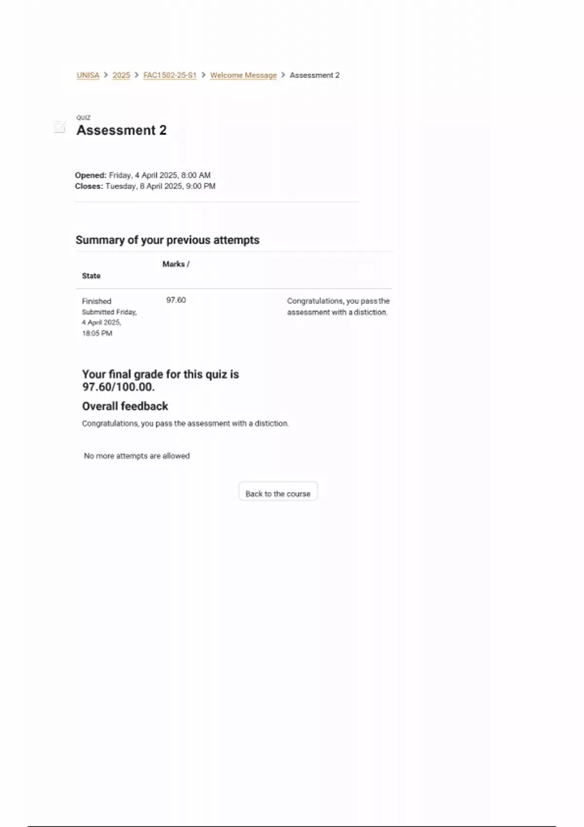 FAC1502 Assignment 2 2025 - Due 8 April 2025 - Financial Accounting ...