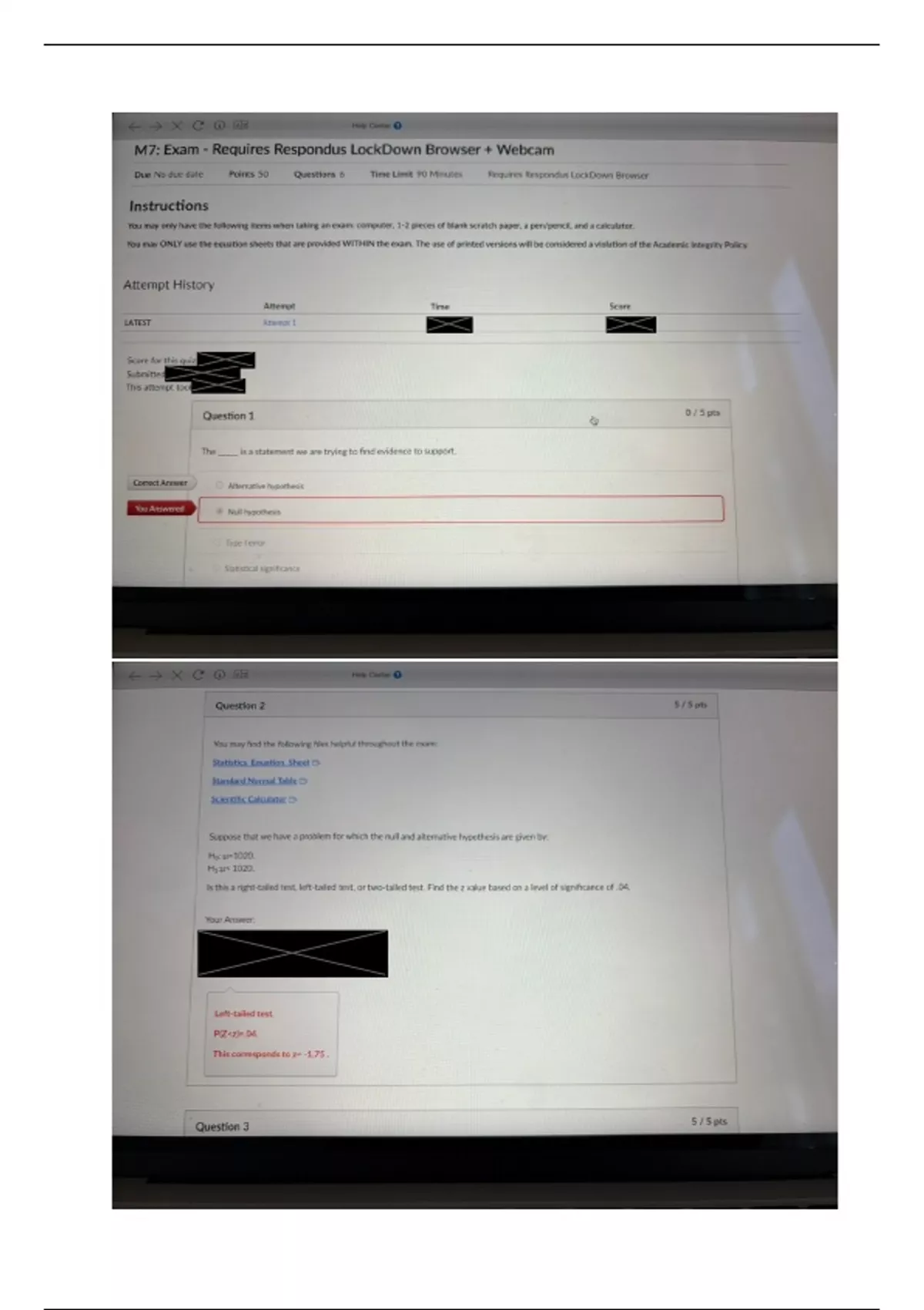 Math 110 Module 7 Exam Latest 2025 Math110 Introduction To Statistics Portage Learning