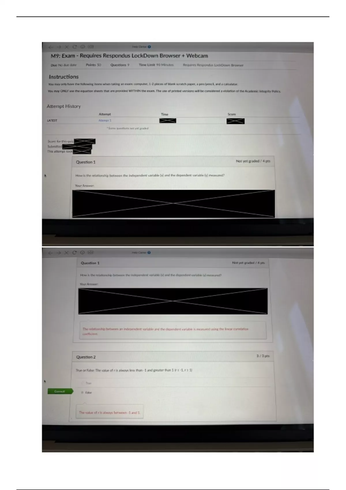 Math 110 Module 9 Exam Latest 2025 Math110 Introduction To Statistics Portage Learning