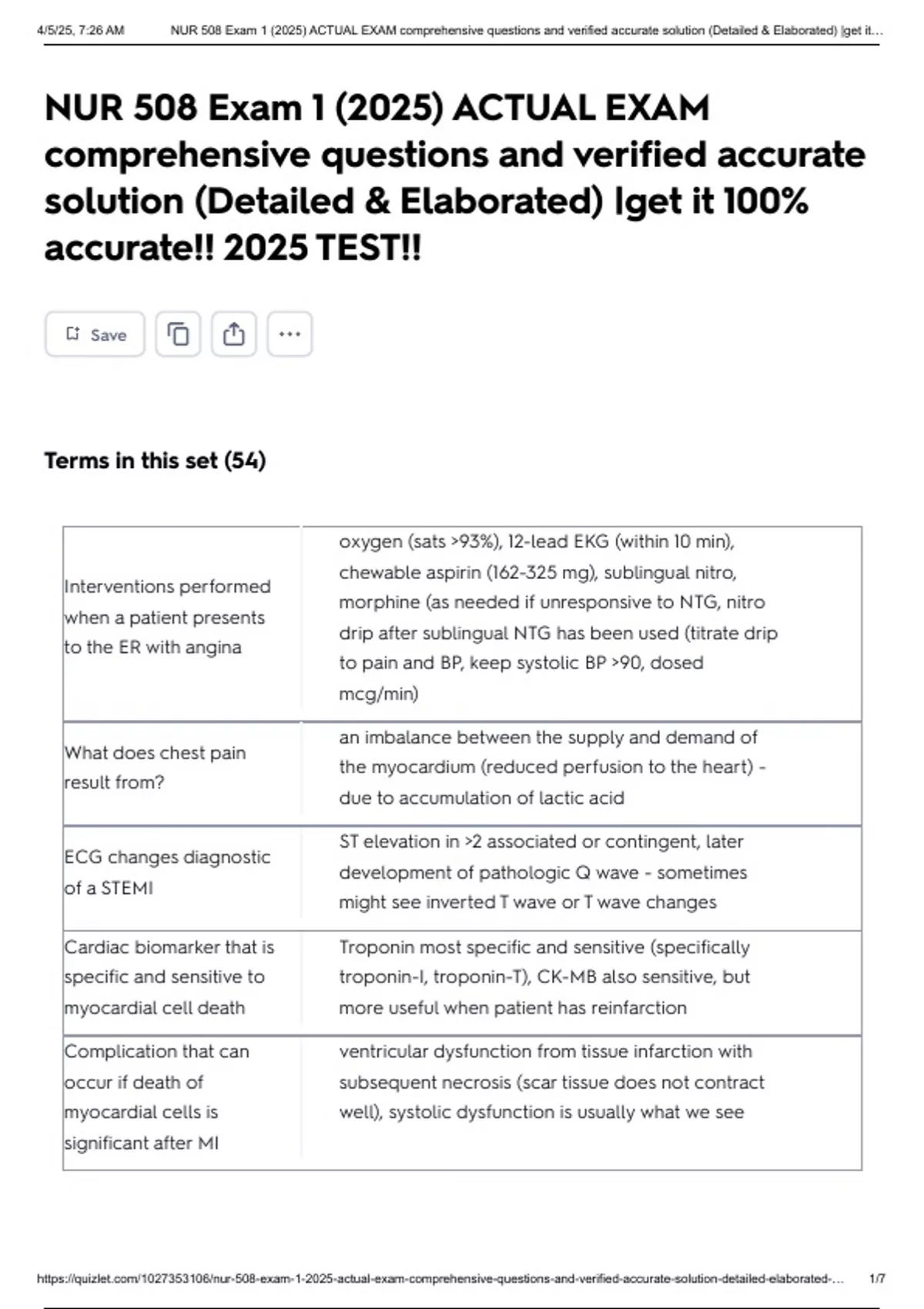 NUR 508 Exam 1 (2025) ACTUAL EXAM comprehensive questions and verified ...