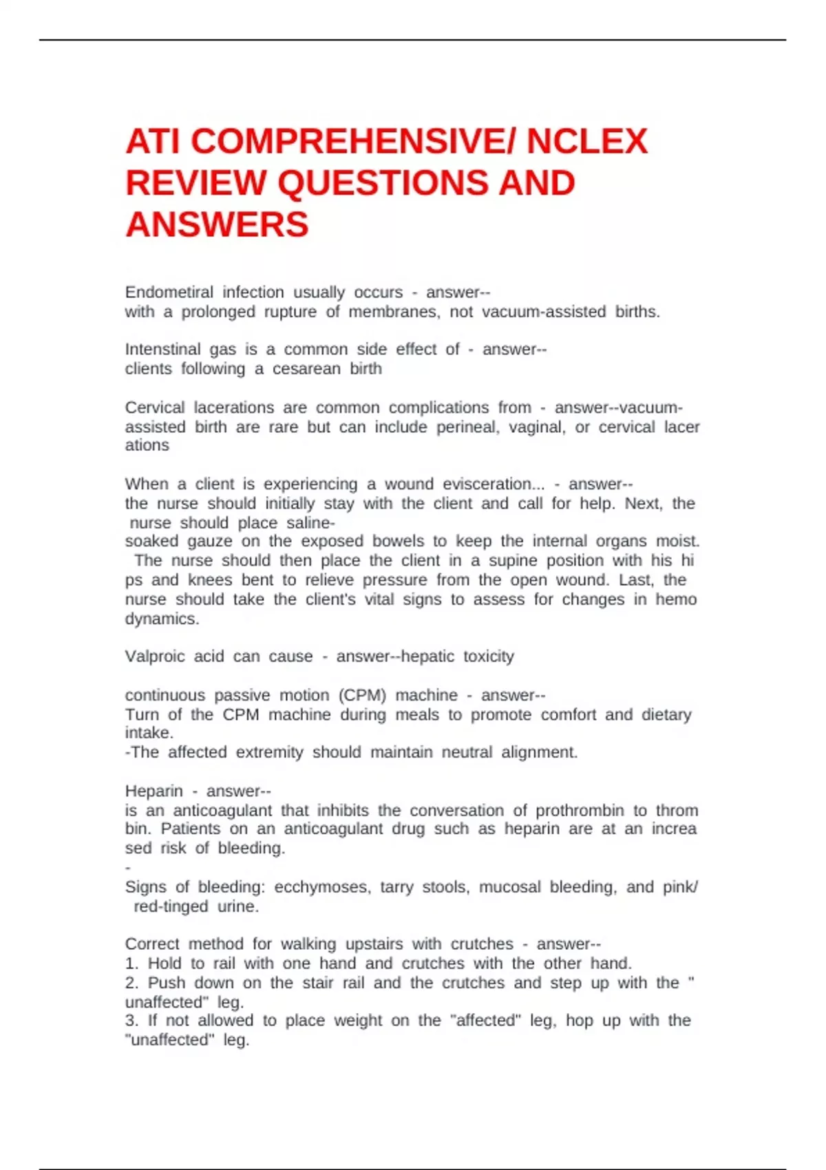 MEDICATION AIDE STATE EXAM QUESTIONS AND ANSWERS - Certified Medication ...