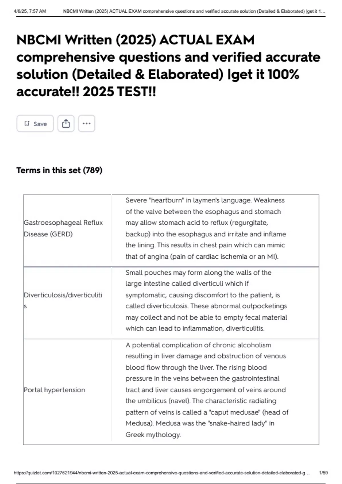 NBCMI Written (2025) ACTUAL EXAM comprehensive questions and verified ...