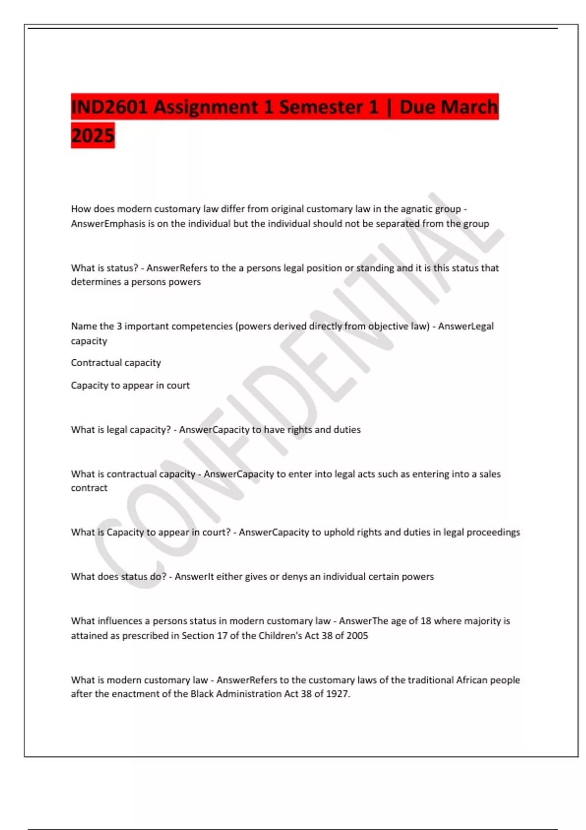 IND2601 Assignment 1 Semester 1 | Due March 2025 How does modern ...