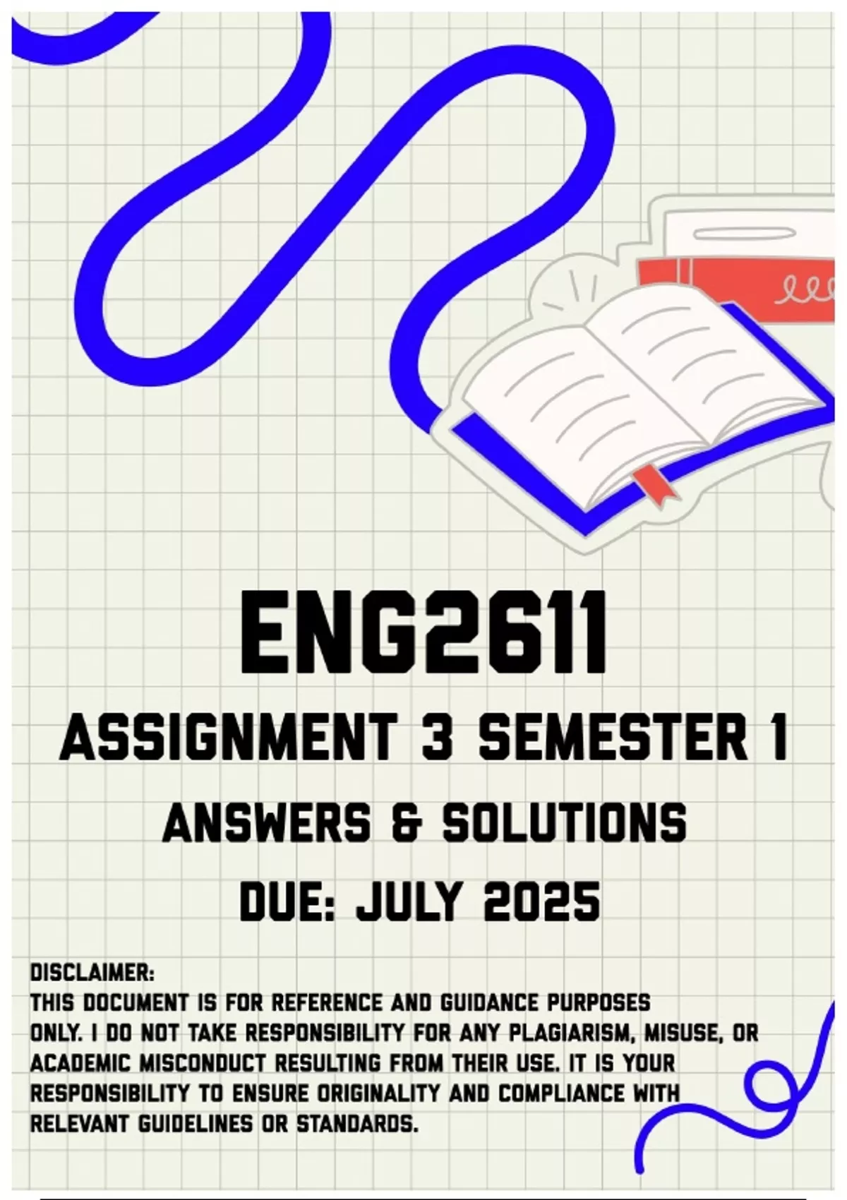 ENG2611 Assignment 3 Semester 1 | Due July 2025 - Applied English ...