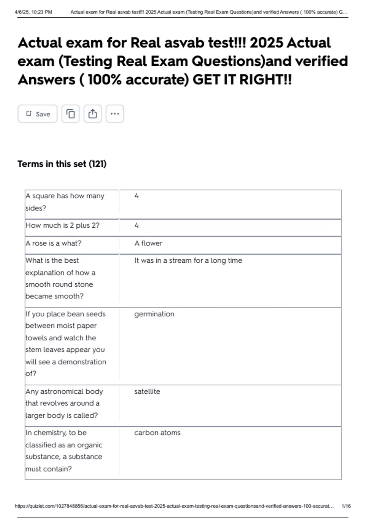 Actual exam for Real asvab test!!! 2025 Actual exam (Testing Real Exam ...