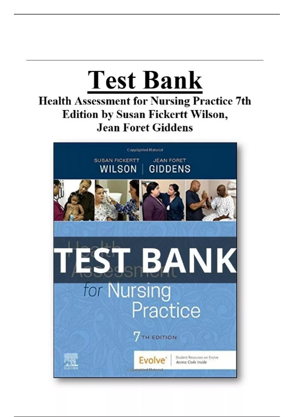 Test Bank For Health Assessment for Nursing Practice 7th Edition by ...