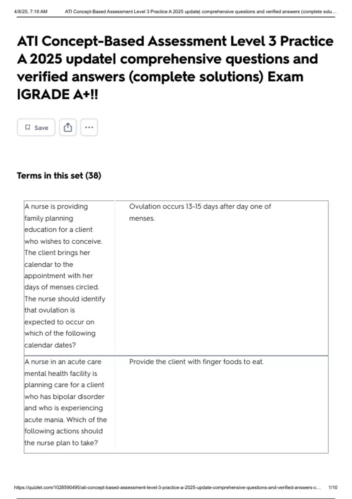 ATI Concept-Based Assessment Level 3 Practice A 2025 update ...