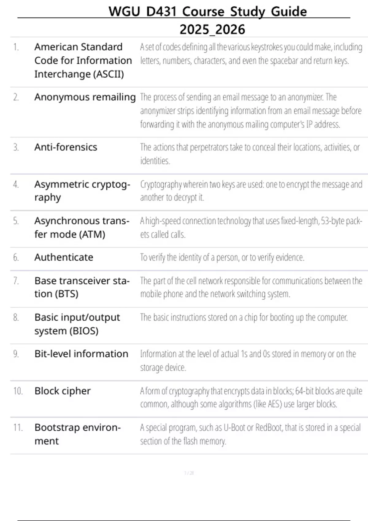 WGU_D431_Course_Study_Guide_2025_2026 - D431 - Stuvia US
