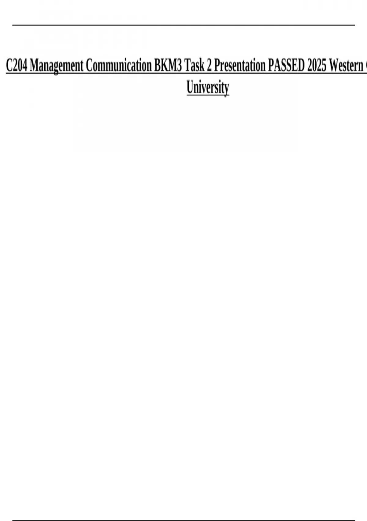 C204 Management Communication BKM3 Task 2 Presentation PASSED 2025 ...