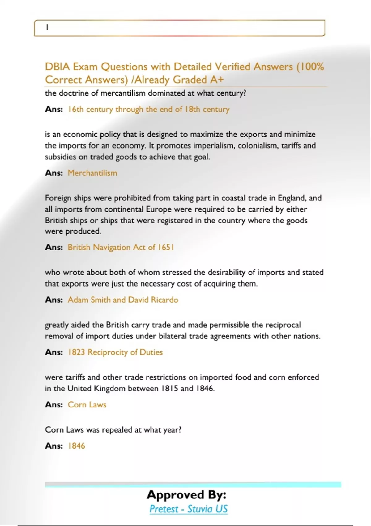 DBIA Exam Questions with Detailed Verified Answers (100% Correct ...
