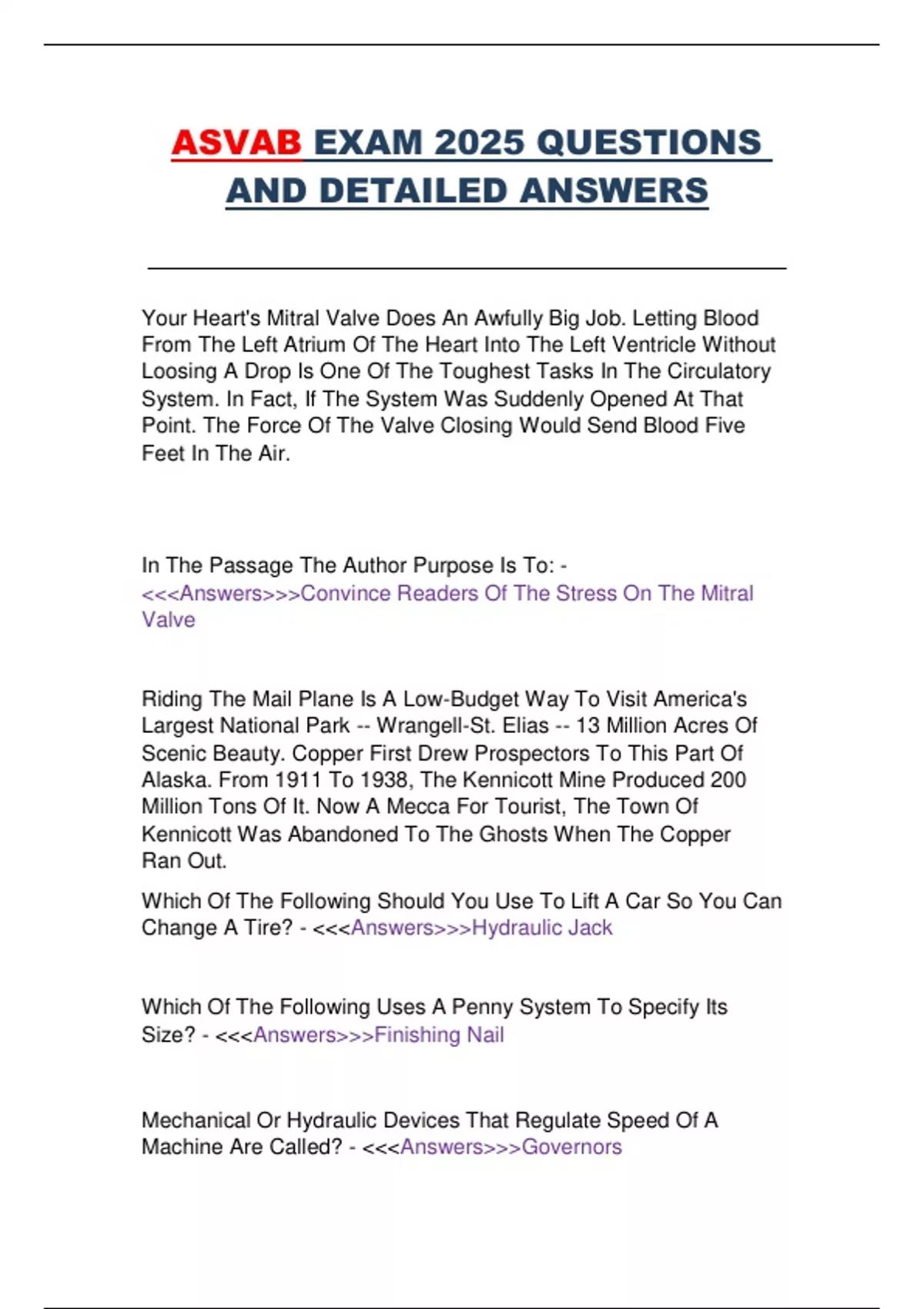 ASVAB EXAM 2025 QUESTIONS AND DETAILED ANSWERS - ASVAB - Stuvia US