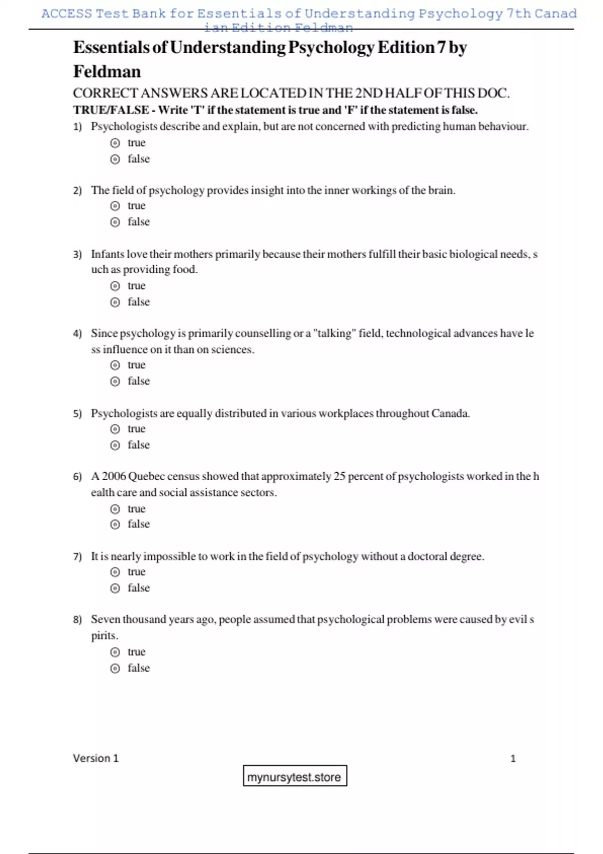 Test Bank For Essentials of Educational Psychology Big Ideas To Guide ...