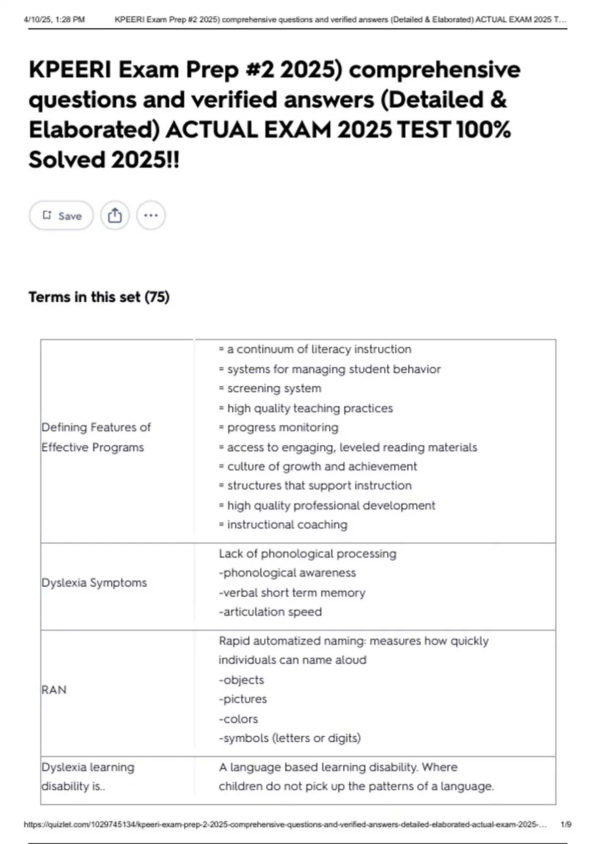 KPEERI Exam Prep #2 2025) comprehensive questions and verified answers ...