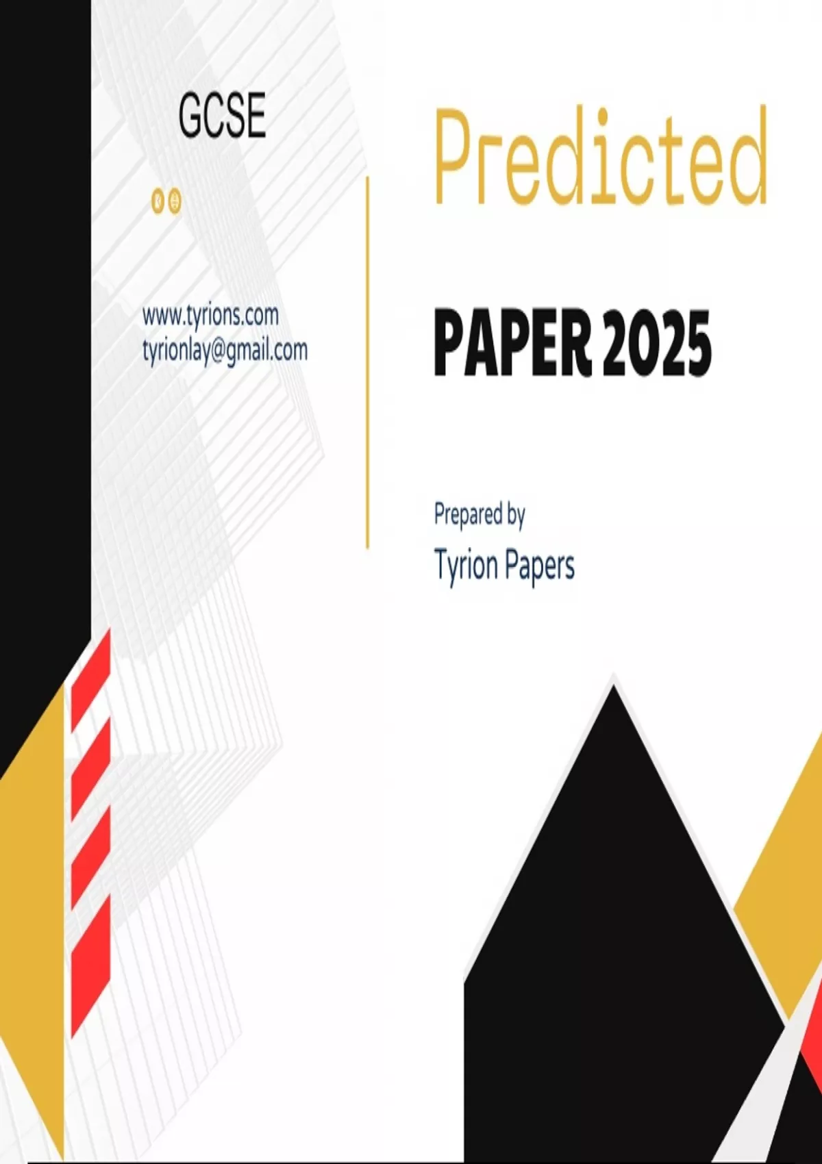 LATEST EDEXCEL GCSE MATHEMATICS 3F 2025 PREDICTED QUESTION PAPER (1 ...