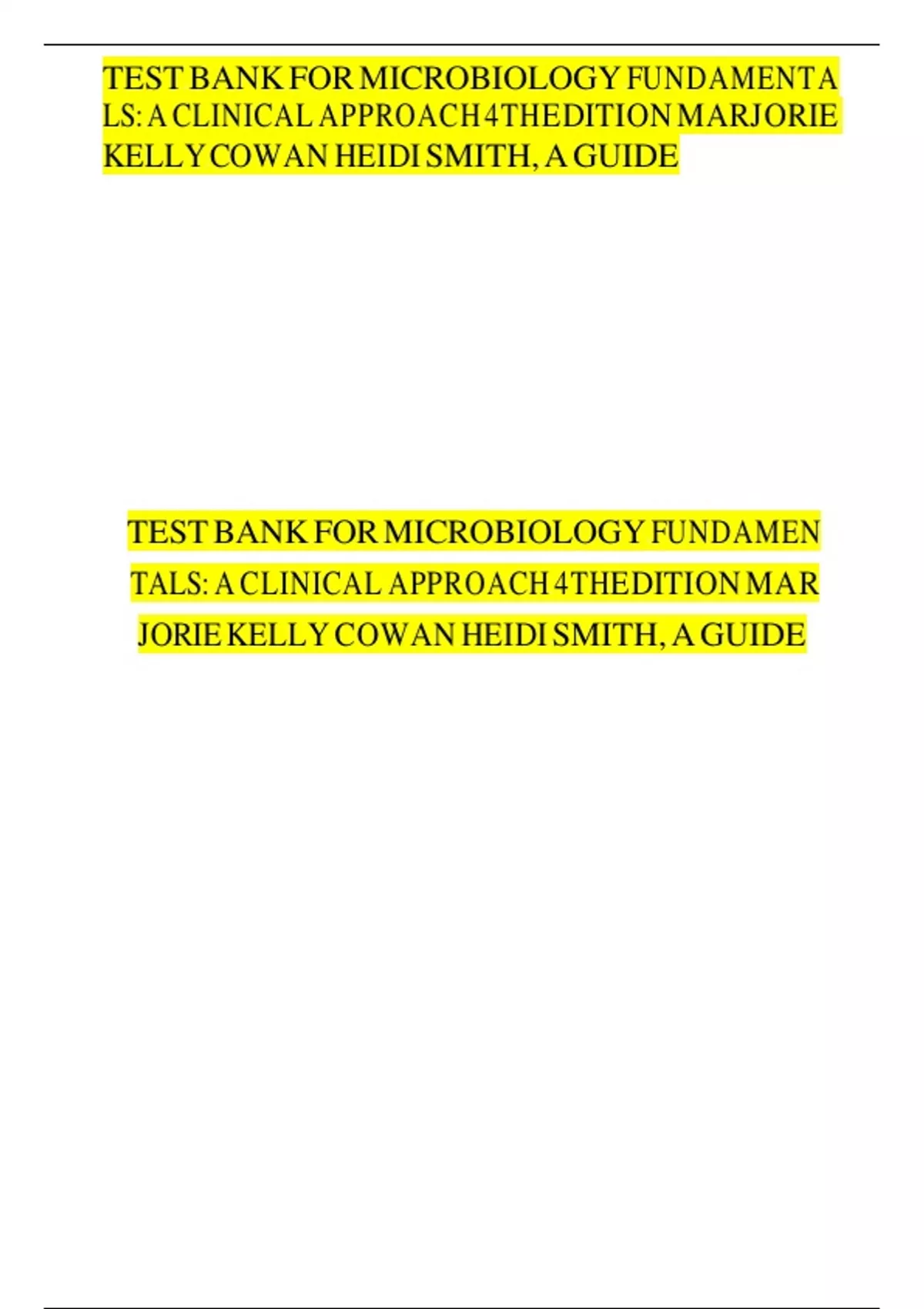 OPENSTAX MICROBIOLOGY TEST BANK OpenStax Microbiology THIS TEST BANK ...