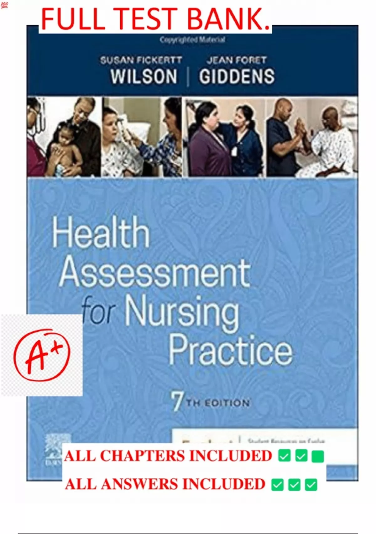 TEST BANK FOR Health Assessment for Nursing Practice 7th Edition by ...