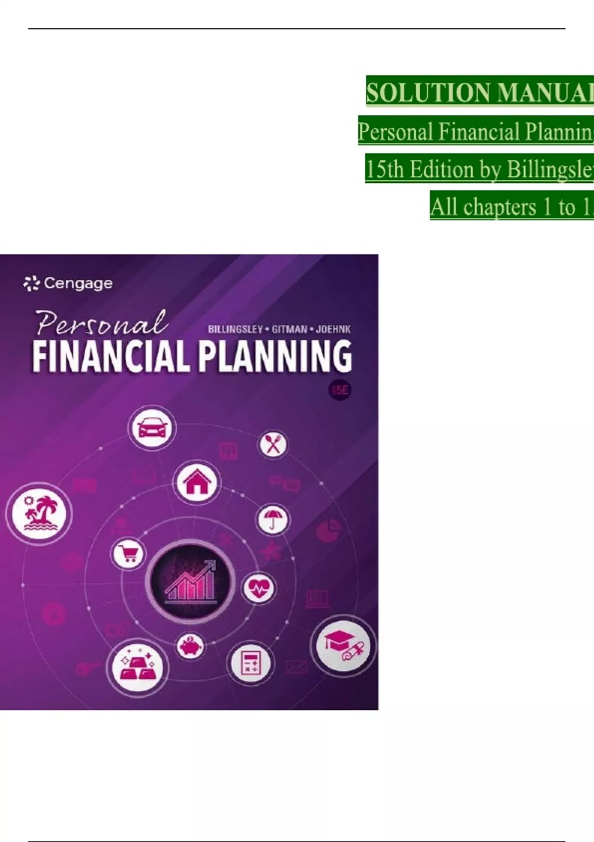 Solution Manual for Personal Financial Planning 15th Edition by Randy ...