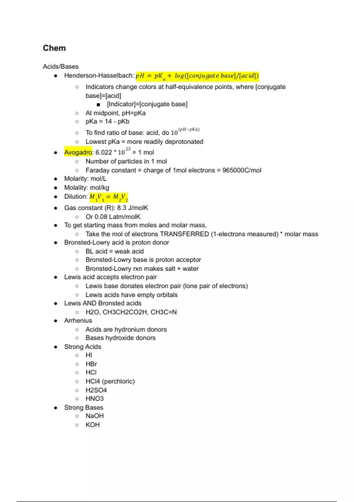 Summary MCAT Notes - Chemistry & Physics Section - MCAT - Stuvia US