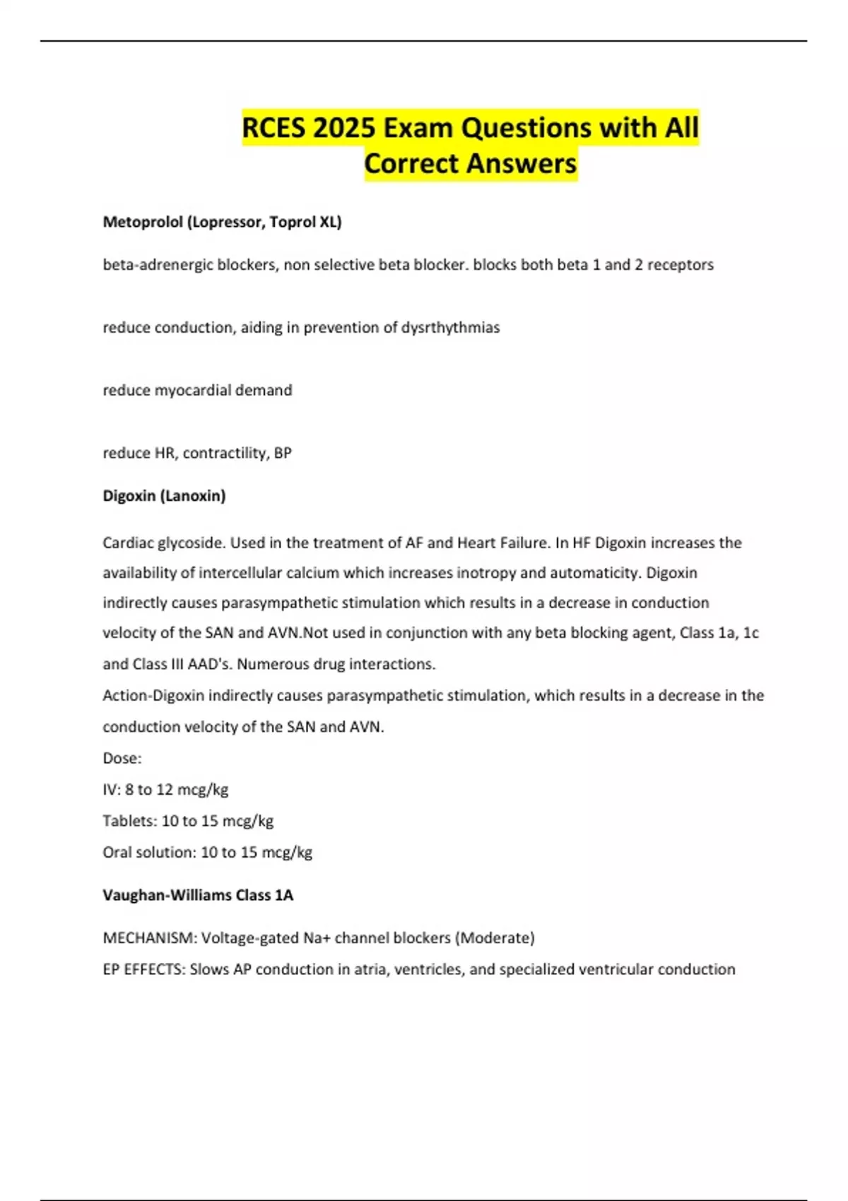 RCES 2025 Exam Questions with All Correct Answers - RCES - Stuvia US