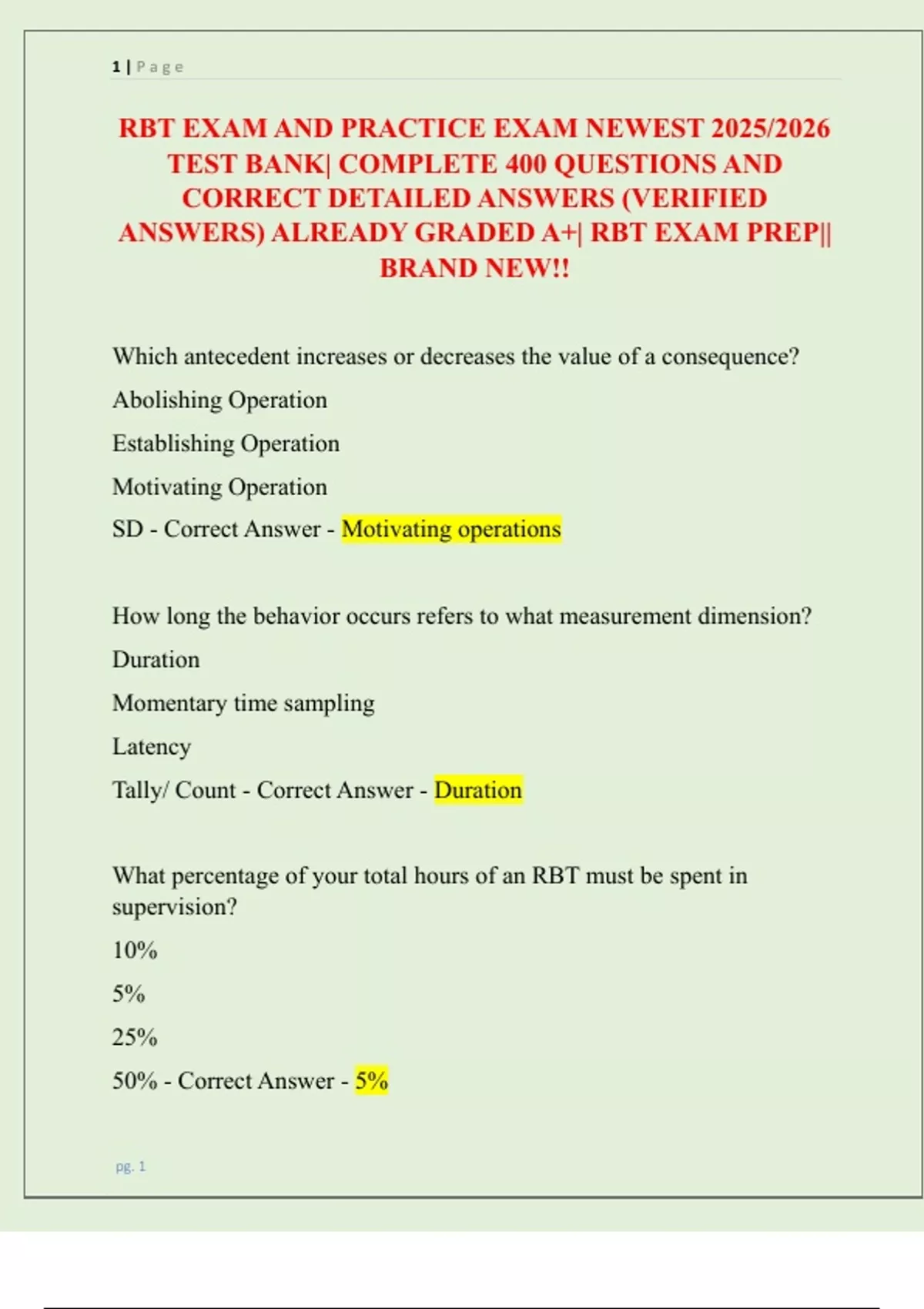 RBT EXAM PREP/ RBT PRACTICE EXAM AND STUDY GUIDE EXAM NEWEST 2025/2026 ...