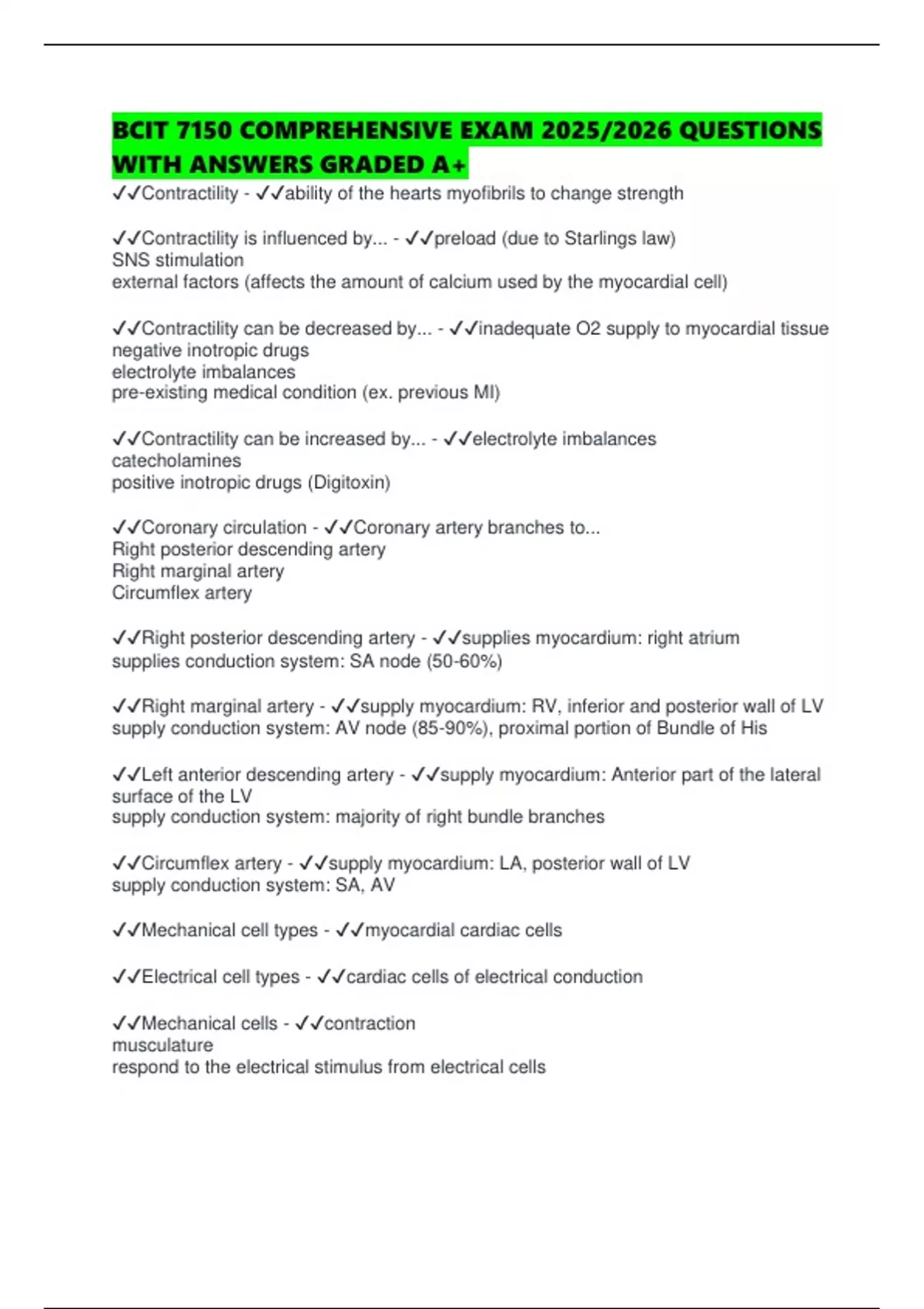 BCIT 7150 COMPREHENSIVE EXAM 2025/2026 QUESTIONS WITH ANSWERS GRADED A+ ...