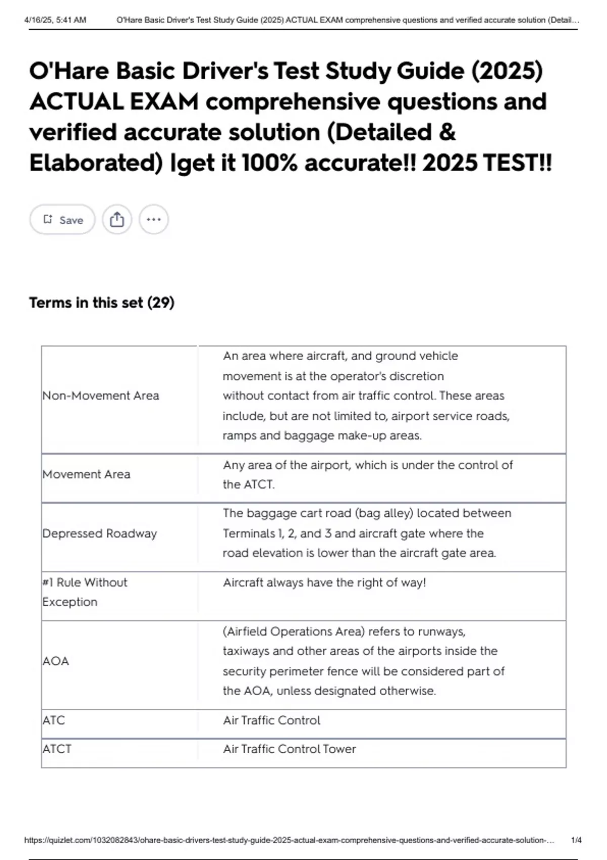 O'Hare Basic Driver's Test Study Guide (2025) ACTUAL EXAM comprehensive ...