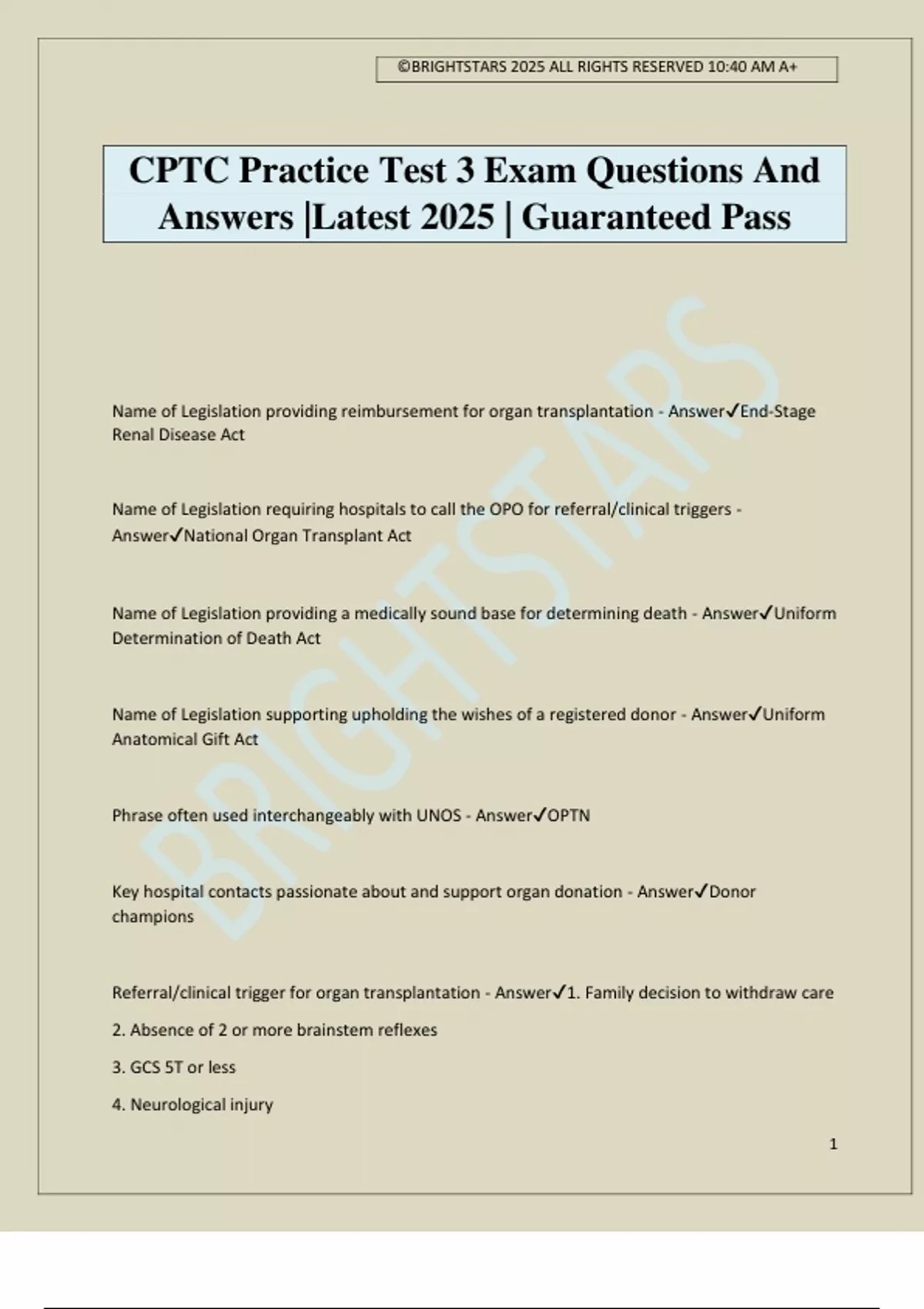 CPTC Practice Test 3 Exam Questions And Answers |Latest 2025 ...