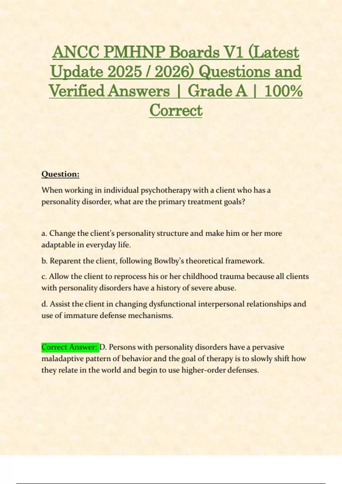 ANCC PMHNP Boards V1 & V2 Exams (Latest 2025 / 2026 Updates STUDY ...
