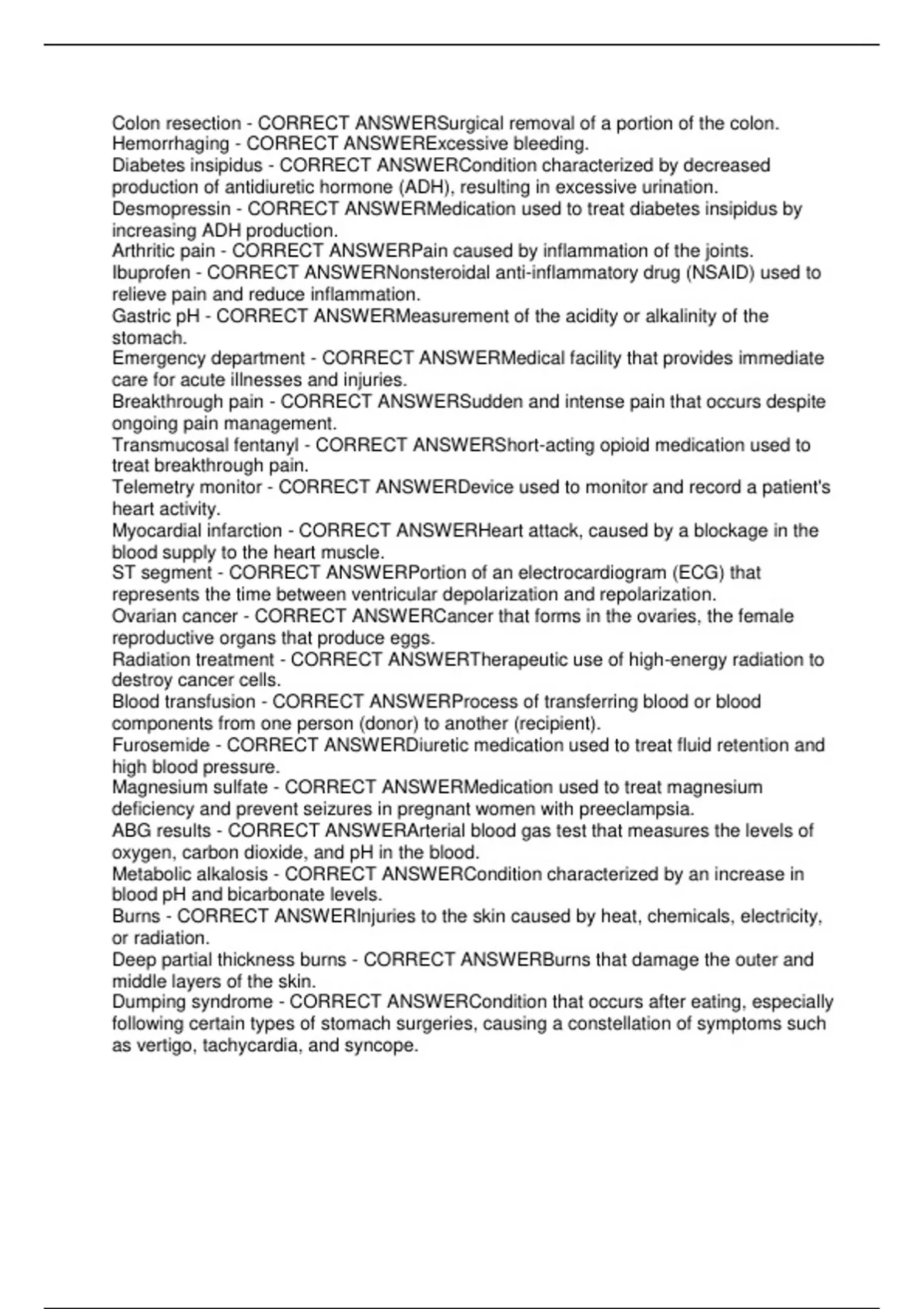 ATI MED SURG PROCTORED LATEST EXAM 2025 QUESTIONS WITH CORRECT ANSWER ...