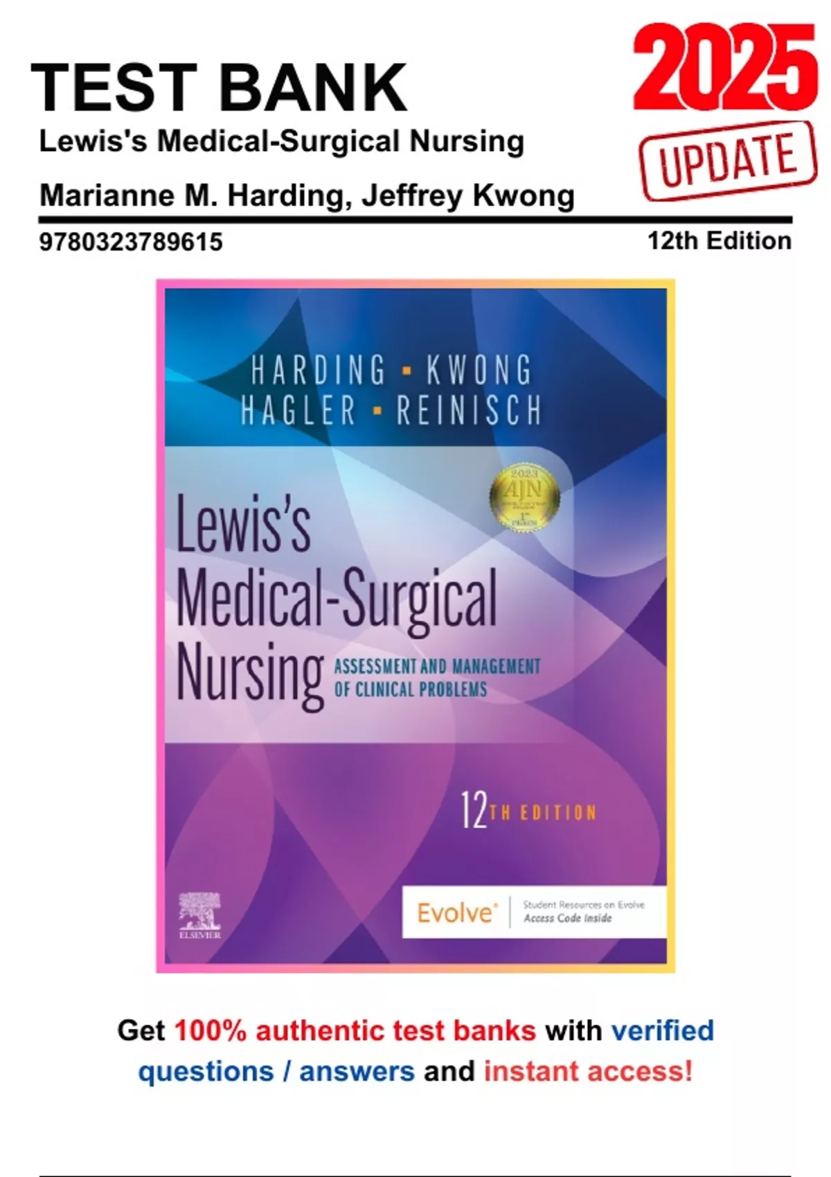 Test Bank for Lewis's Medical-Surgical Nursing: Assessment and ...